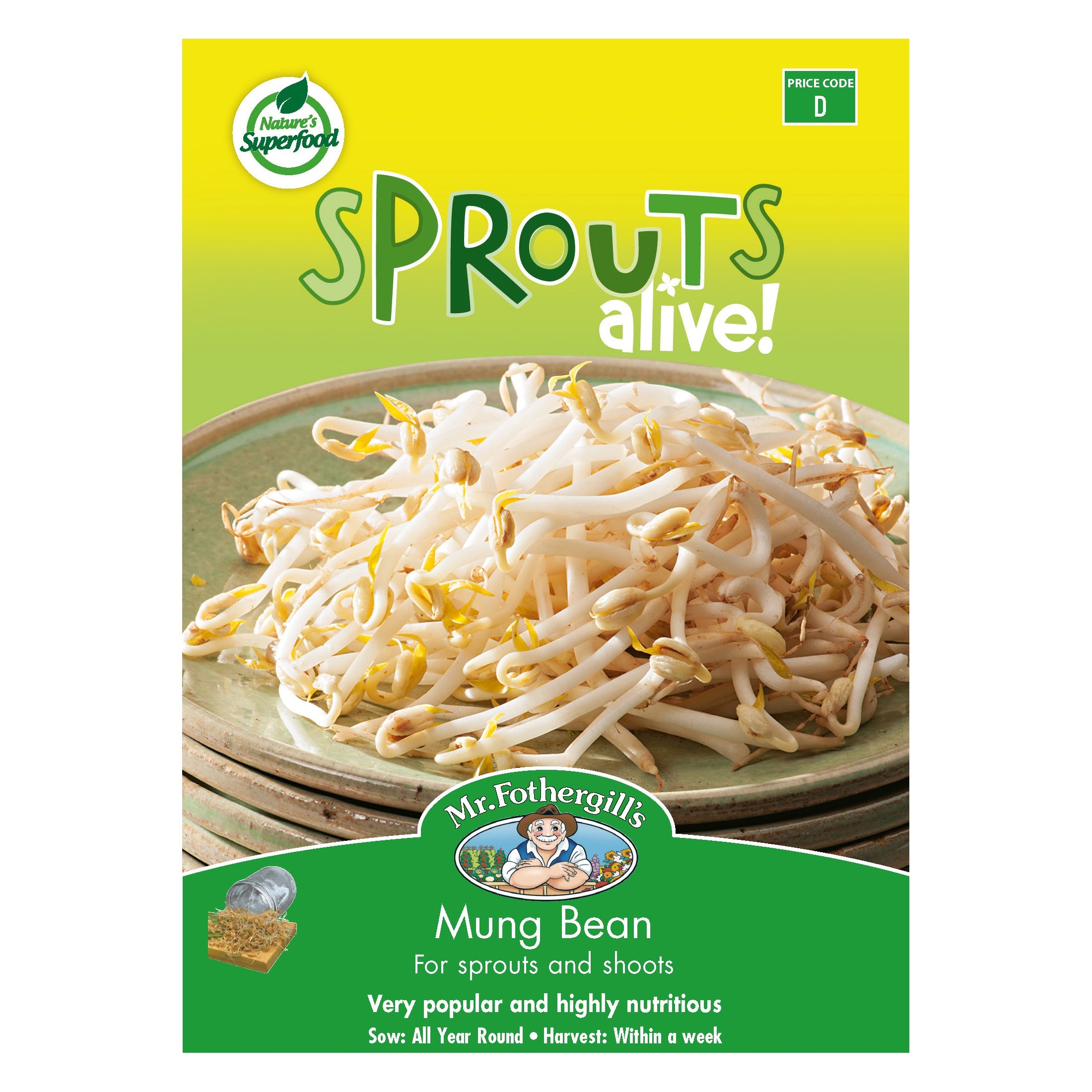 Sprouts Alive! - Mung Bean – Northcote Nursery