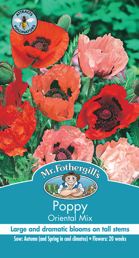 Poppy 'Oriental Mix' Seeds – Northcote Nursery