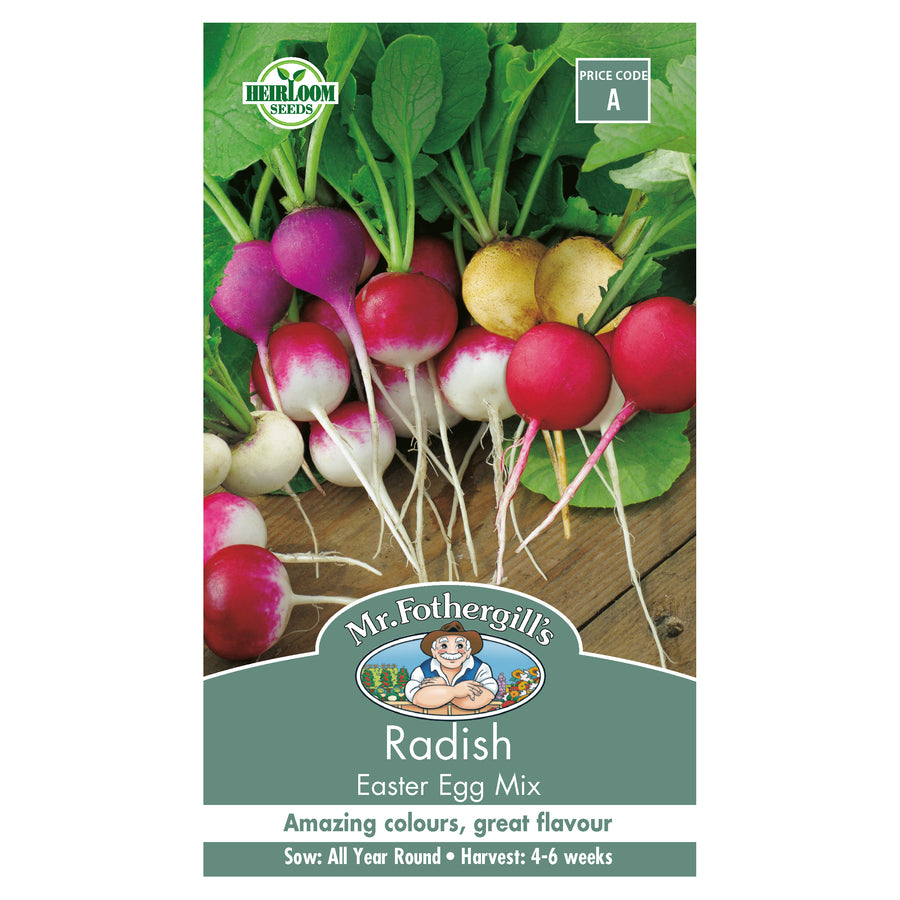 Radish 'Easter Egg Mix' seeds – Northcote Nursery