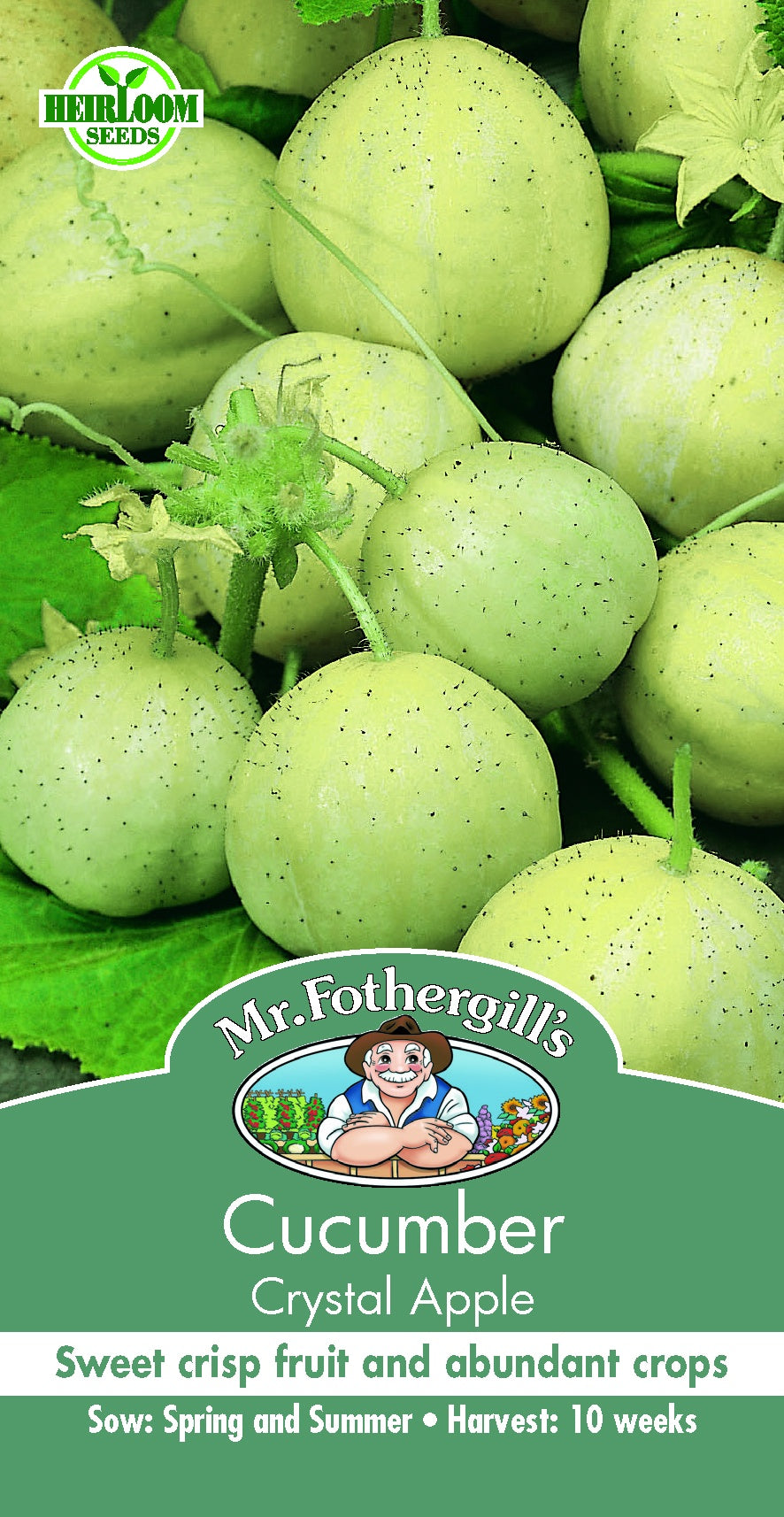 Cucumber ‘Crystal Apple’ seeds – Northcote Nursery