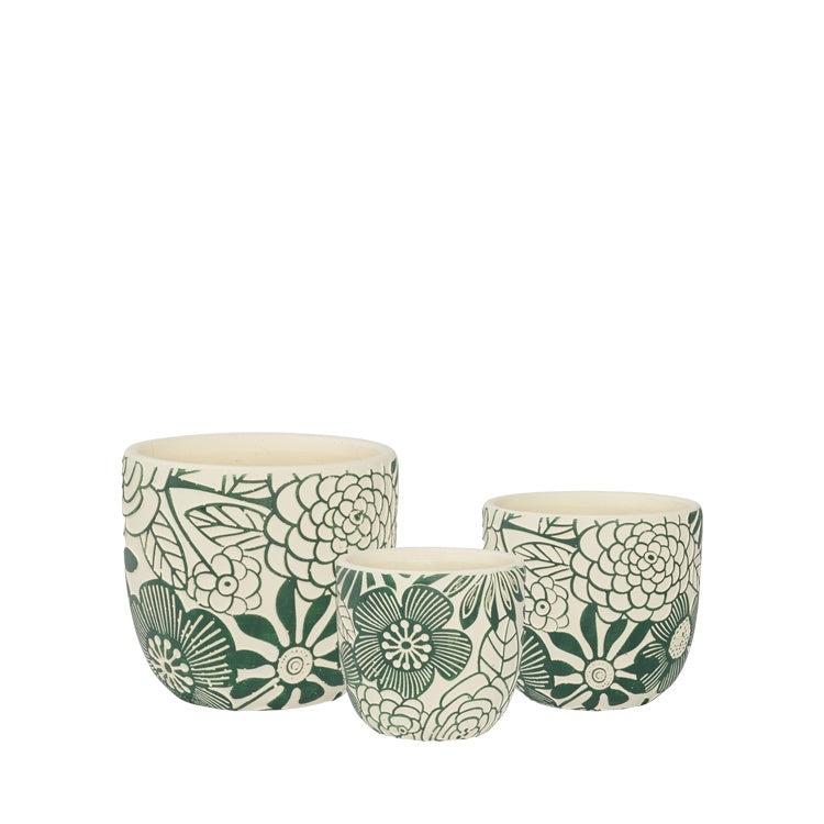 Flora Planter Pot Green – Northcote Nursery