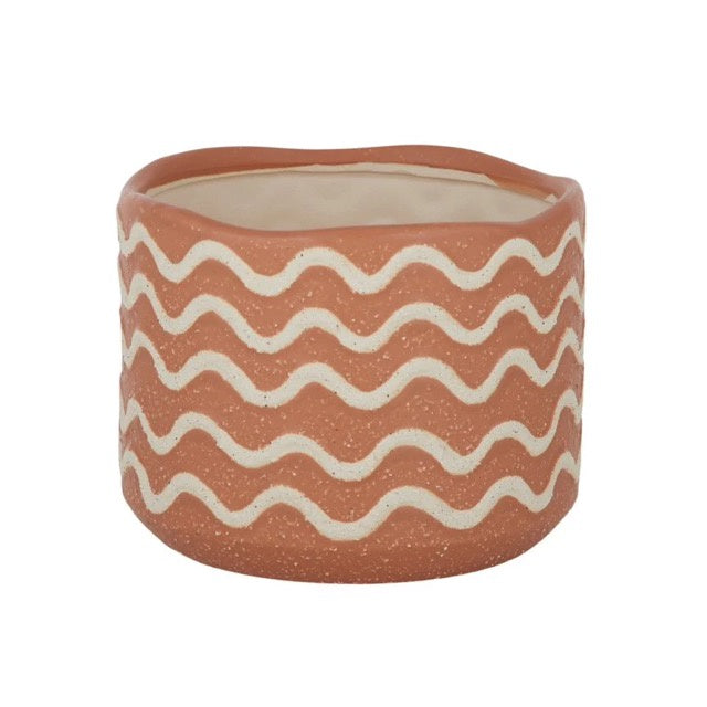 Wavy Ceramic pot – Northcote Nursery