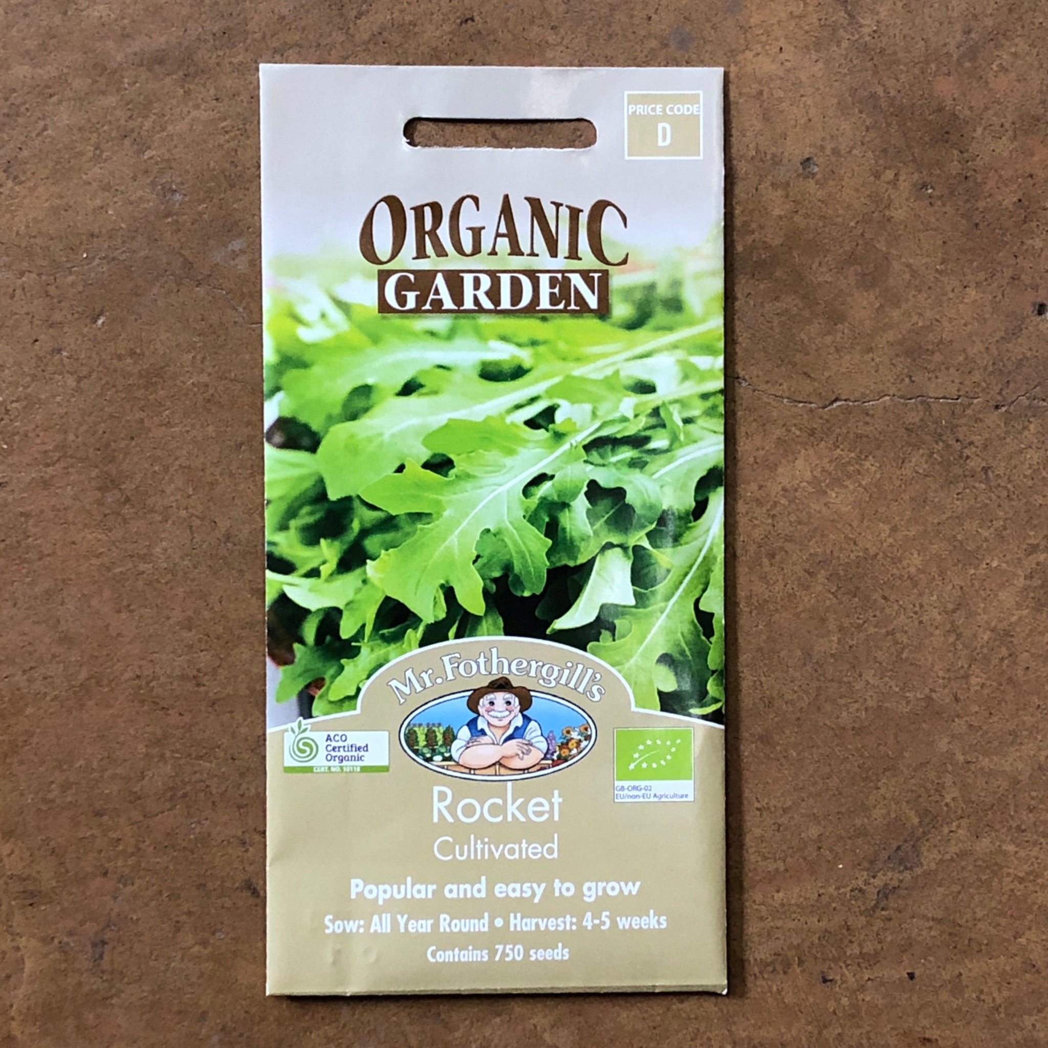 Rocket 'Cultivated' Organic Seeds – Northcote Nursery