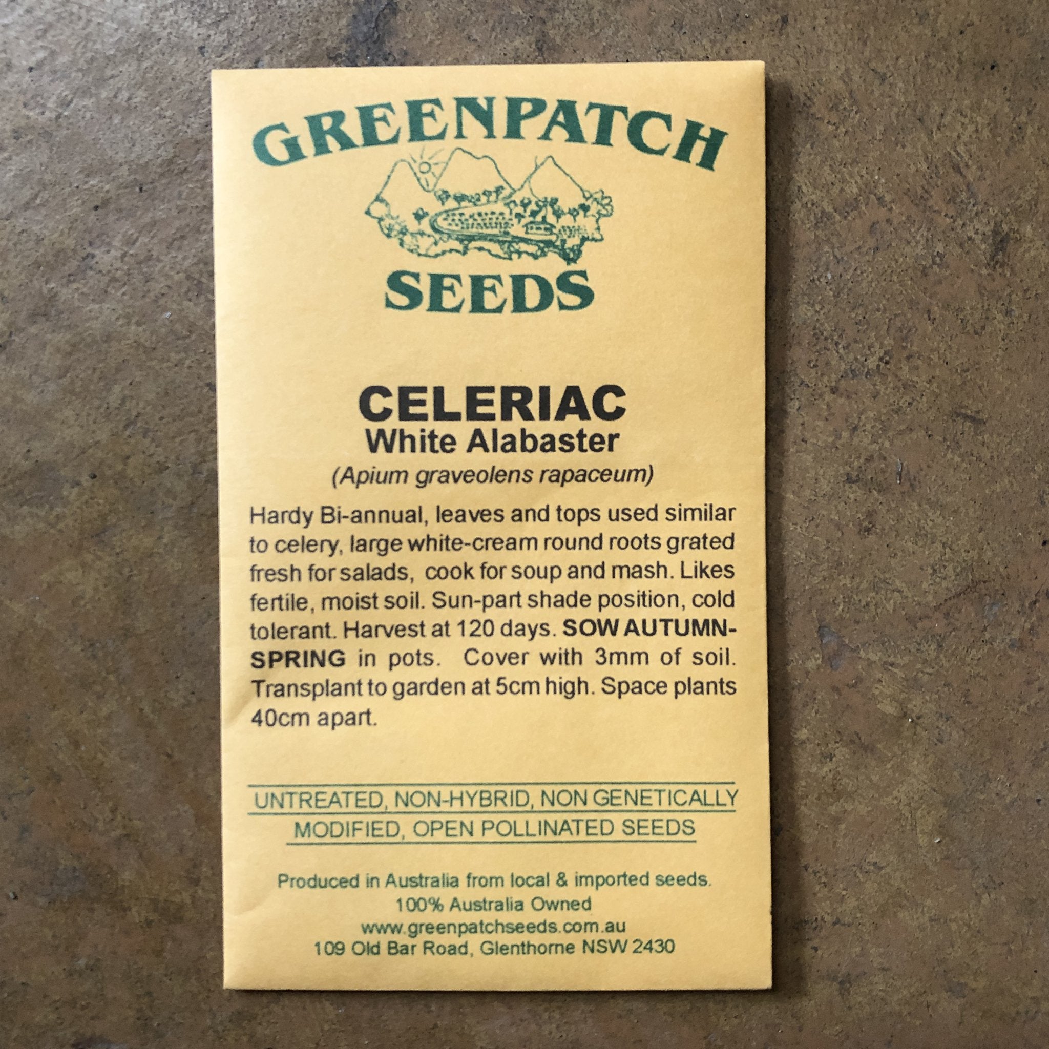 Celeriac 'White Alabaster' Greenpatch Seeds – Northcote Nursery