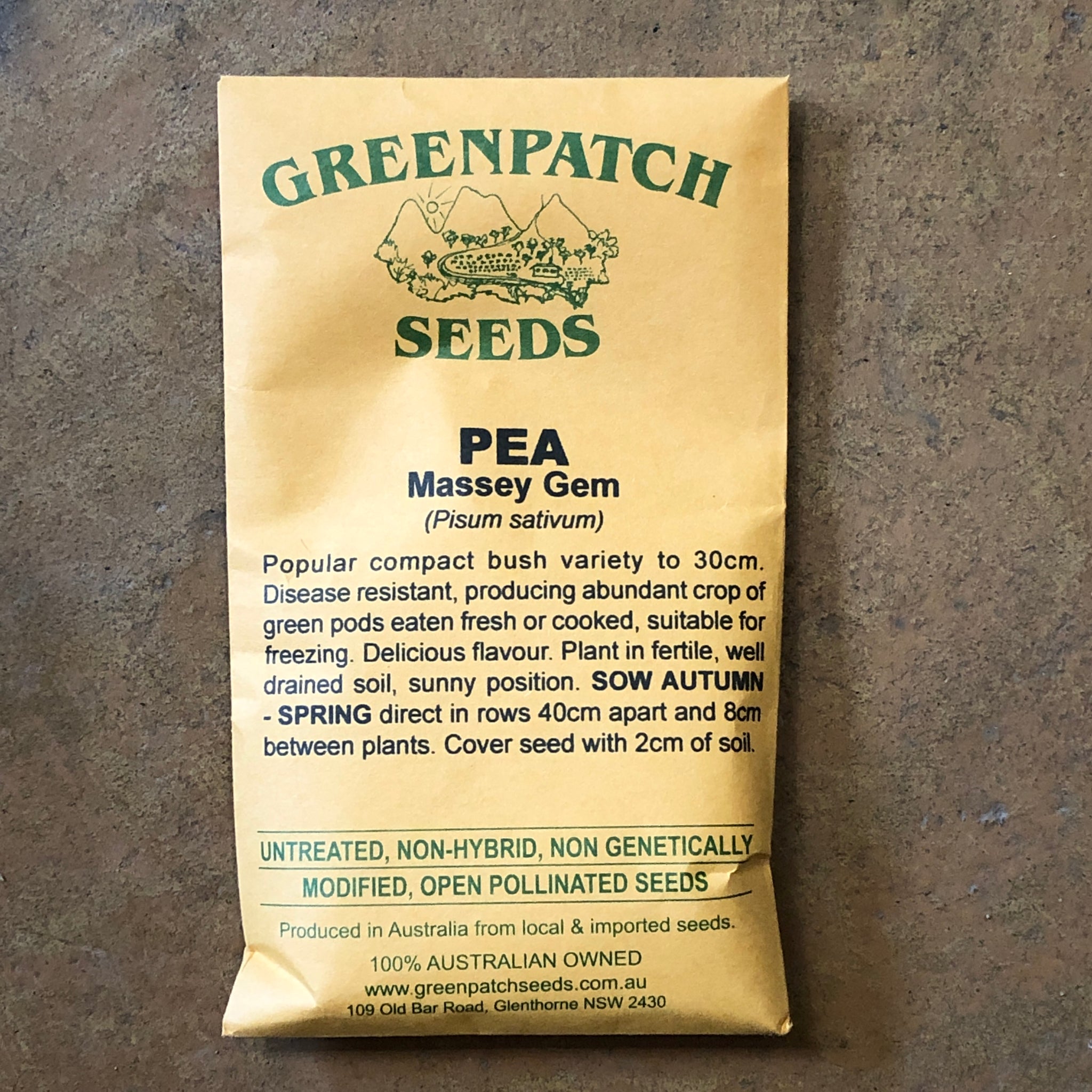 Pea 'Massey Gem' Greenpatch Seeds – Northcote Nursery