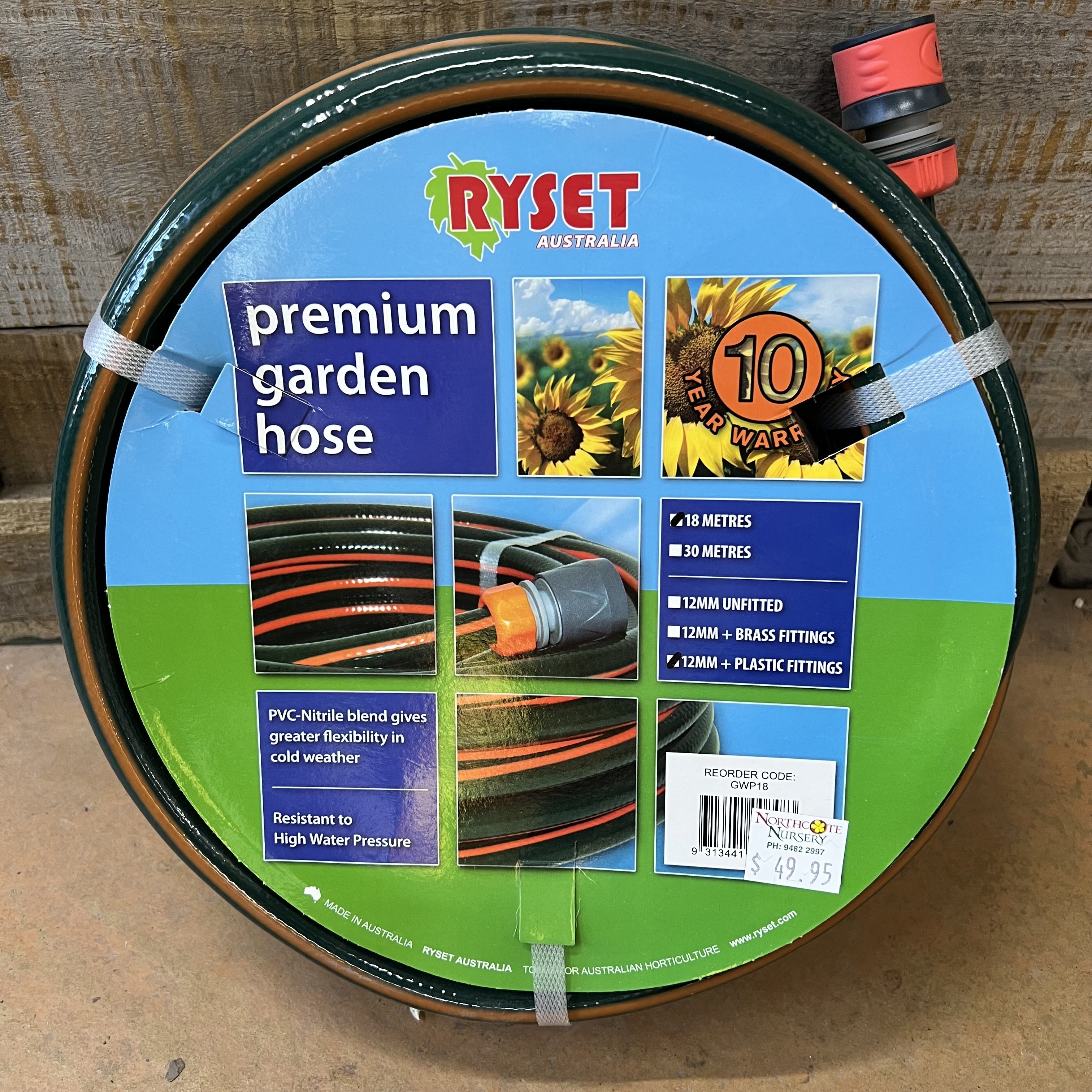 Premium Garden Hose with Plastic Fittings – Northcote Nursery