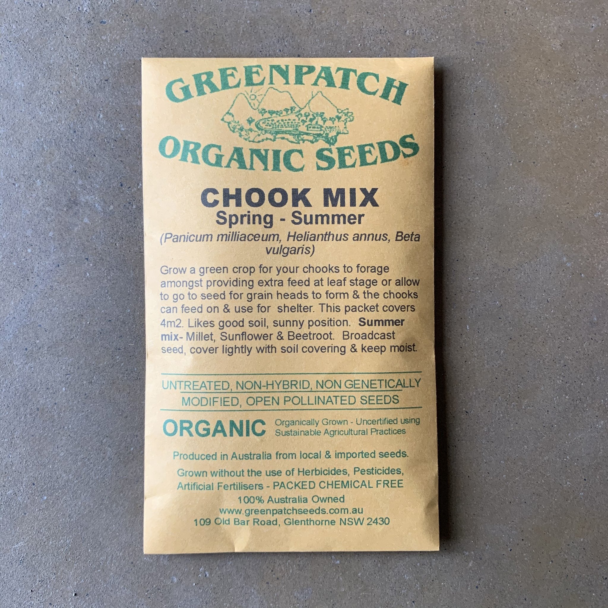 Chook Forage Mix - Spring/Summer Greenpatch Seeds – Northcote Nursery