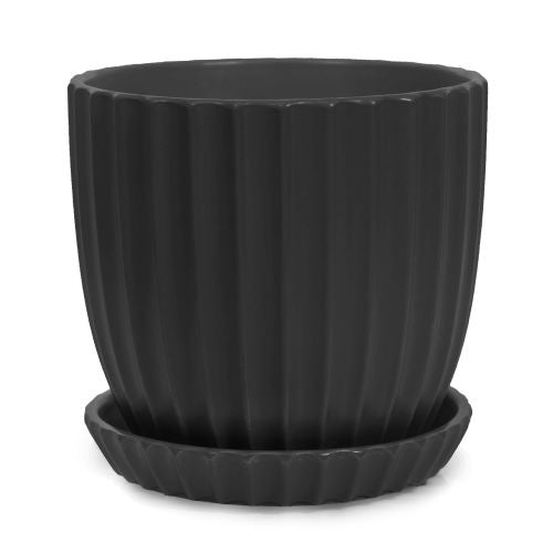 Ridge Pot Black – Northcote Nursery