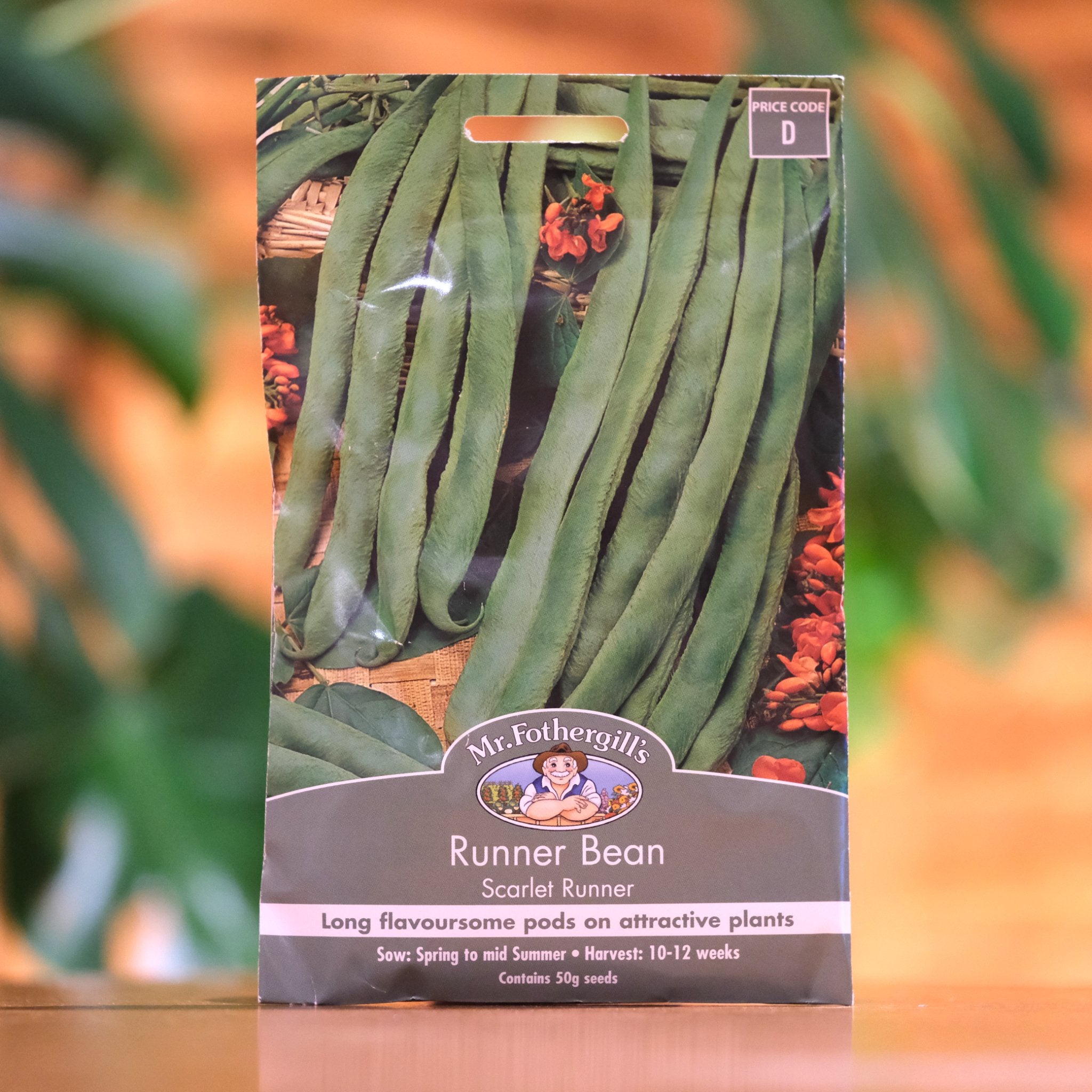 Bean - Runner 'Scarlet Runner' seeds – Northcote Nursery