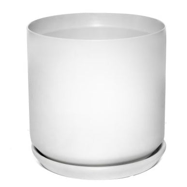 Cylinder Pot White – Northcote Nursery