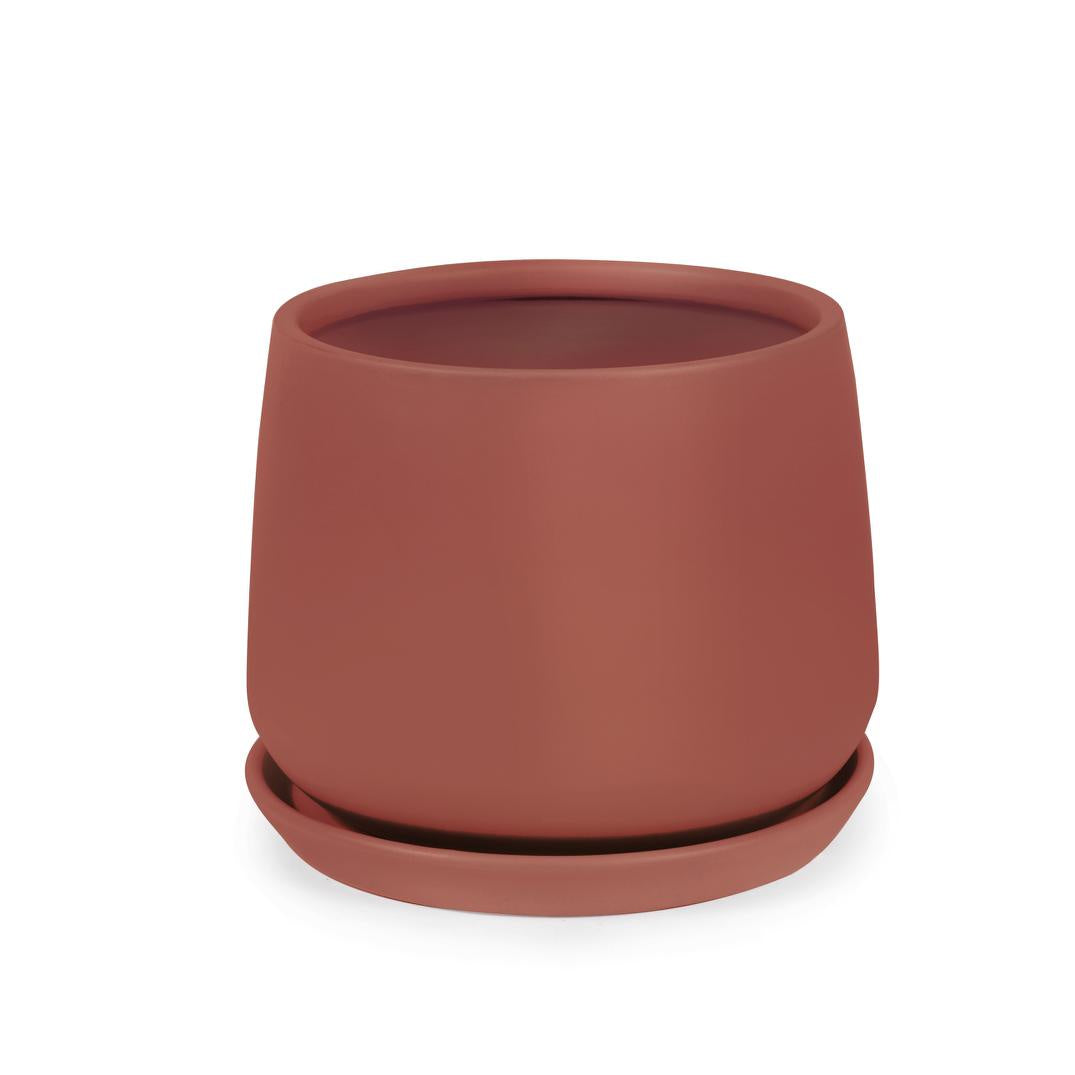 Round Taper Pot Desert Red – Northcote Nursery
