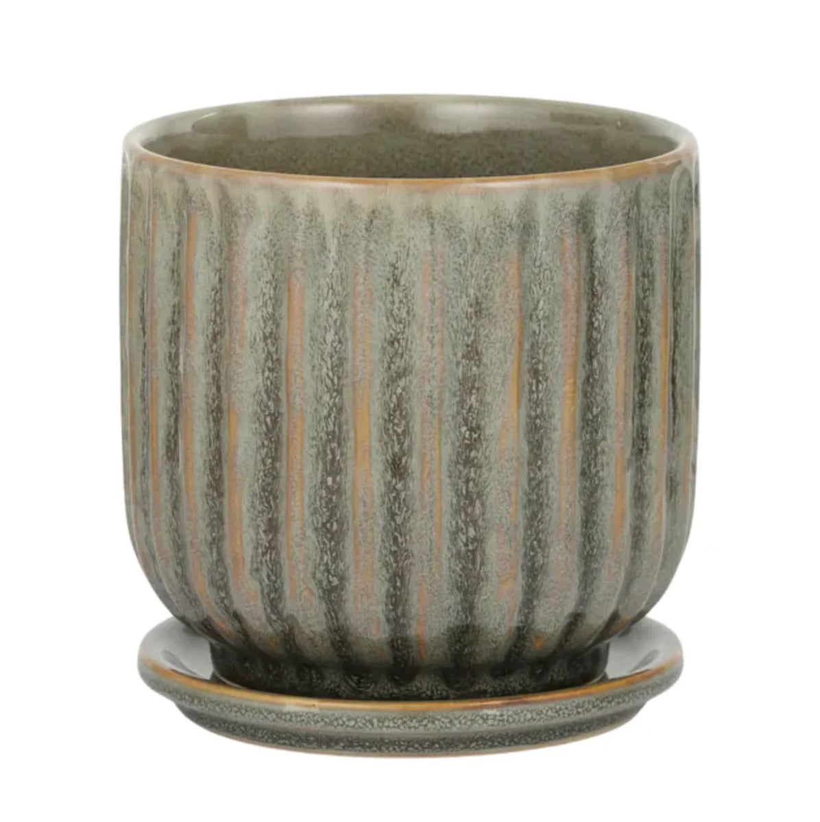 Emmet Ceramic Pot with Saucer – Northcote Nursery
