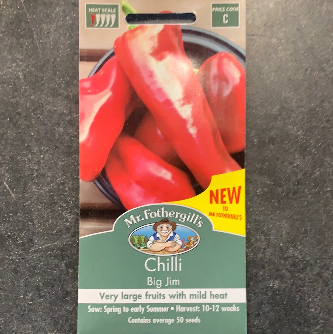 Chilli ‘Big Jim’ seeds – Northcote Nursery